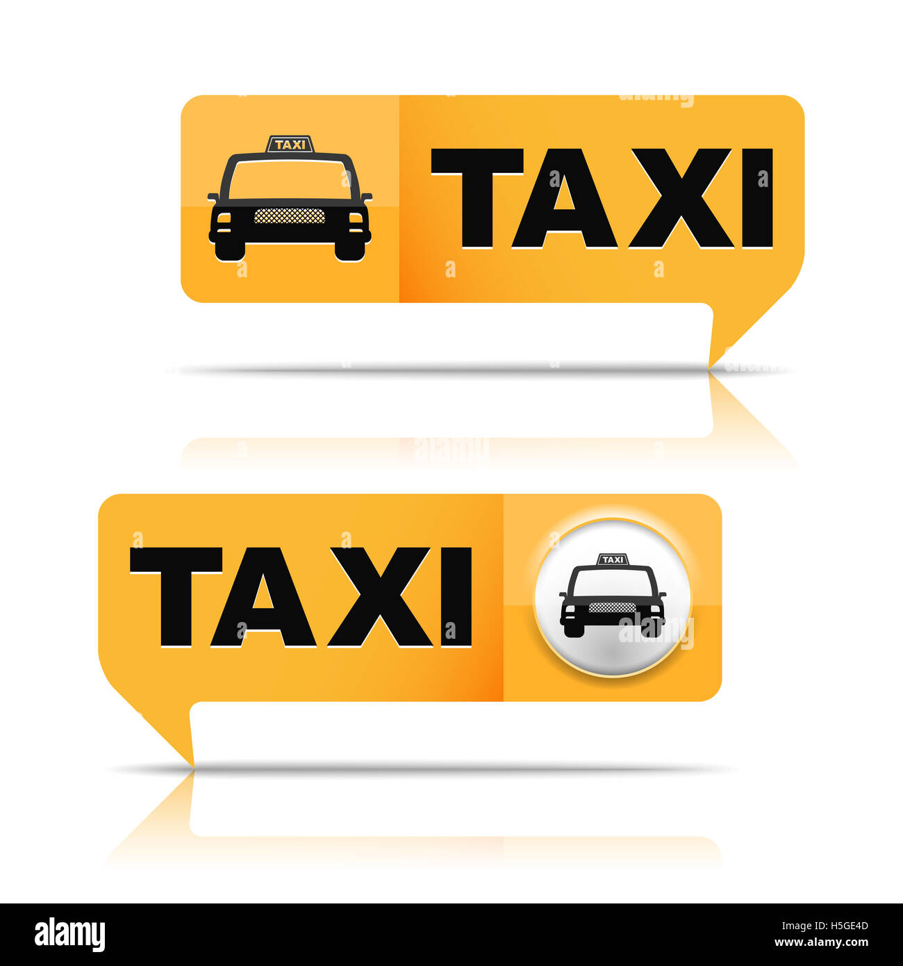 Taxi on street city Cut Out Stock Images & Pictures - Alamy