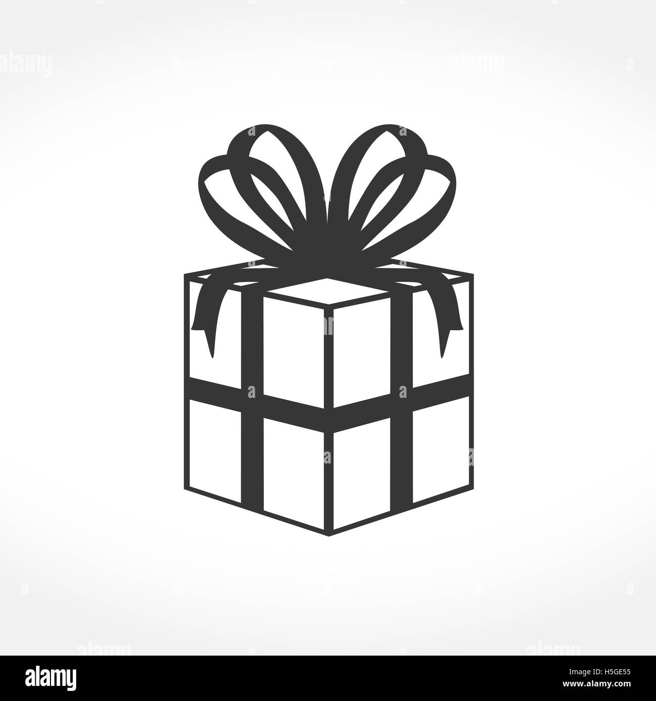 Christmas gift gift box Black and White Stock Photos & Images - Alamy