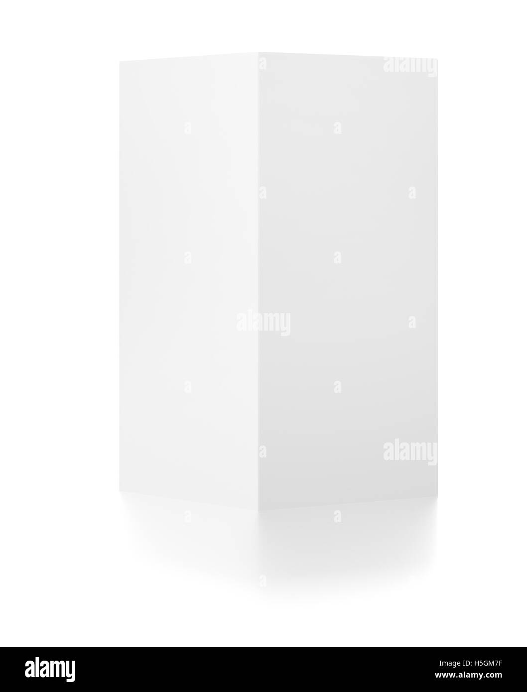 Blank 3d box over white background Stock Photo - Alamy