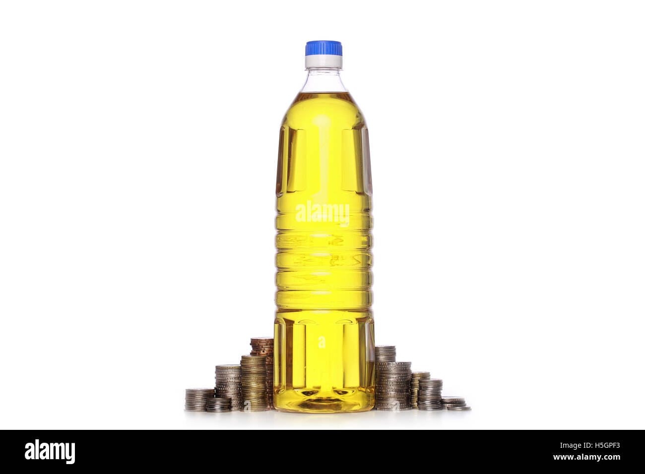 Stacked coins cooking oil isolated hi-res stock photography and images ...