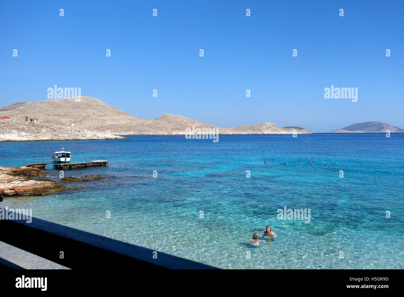 Ftenaghia Beach, Chalki Island near Rhodes, Dodecanese Islands, Greece ...