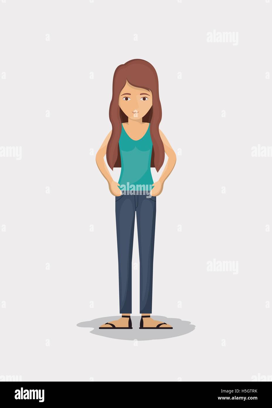 Colorful woman cartoon design Stock Vector Image & Art - Alamy