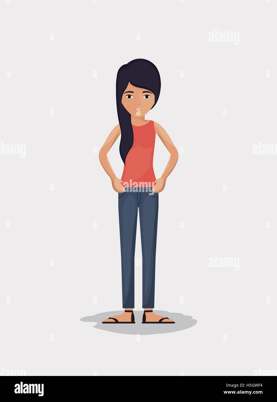 Colorful woman cartoon design Stock Vector Image & Art - Alamy