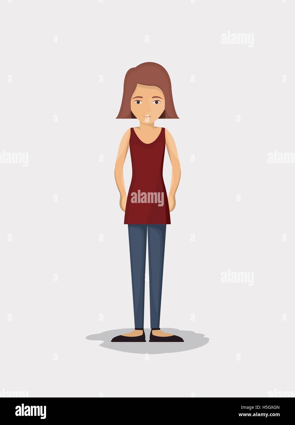 Colorful woman cartoon design Stock Vector Image & Art - Alamy