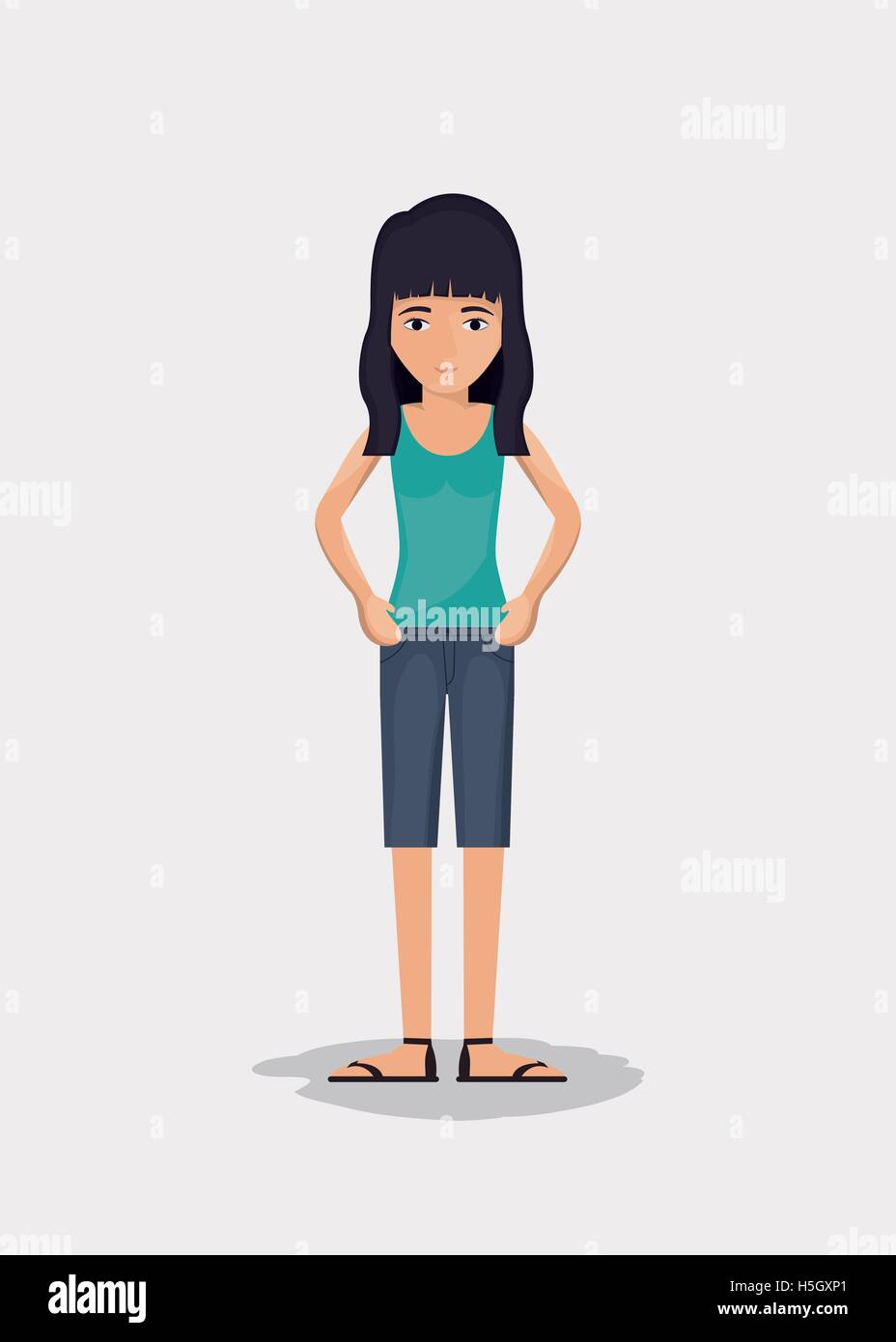 Colorful woman cartoon design Stock Vector Image & Art - Alamy