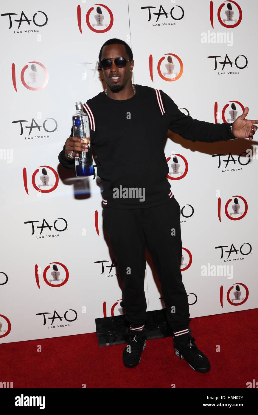 Sean "Diddy" Combs aka Puff Daddy attends the Tao Nightclub Anniversary ...