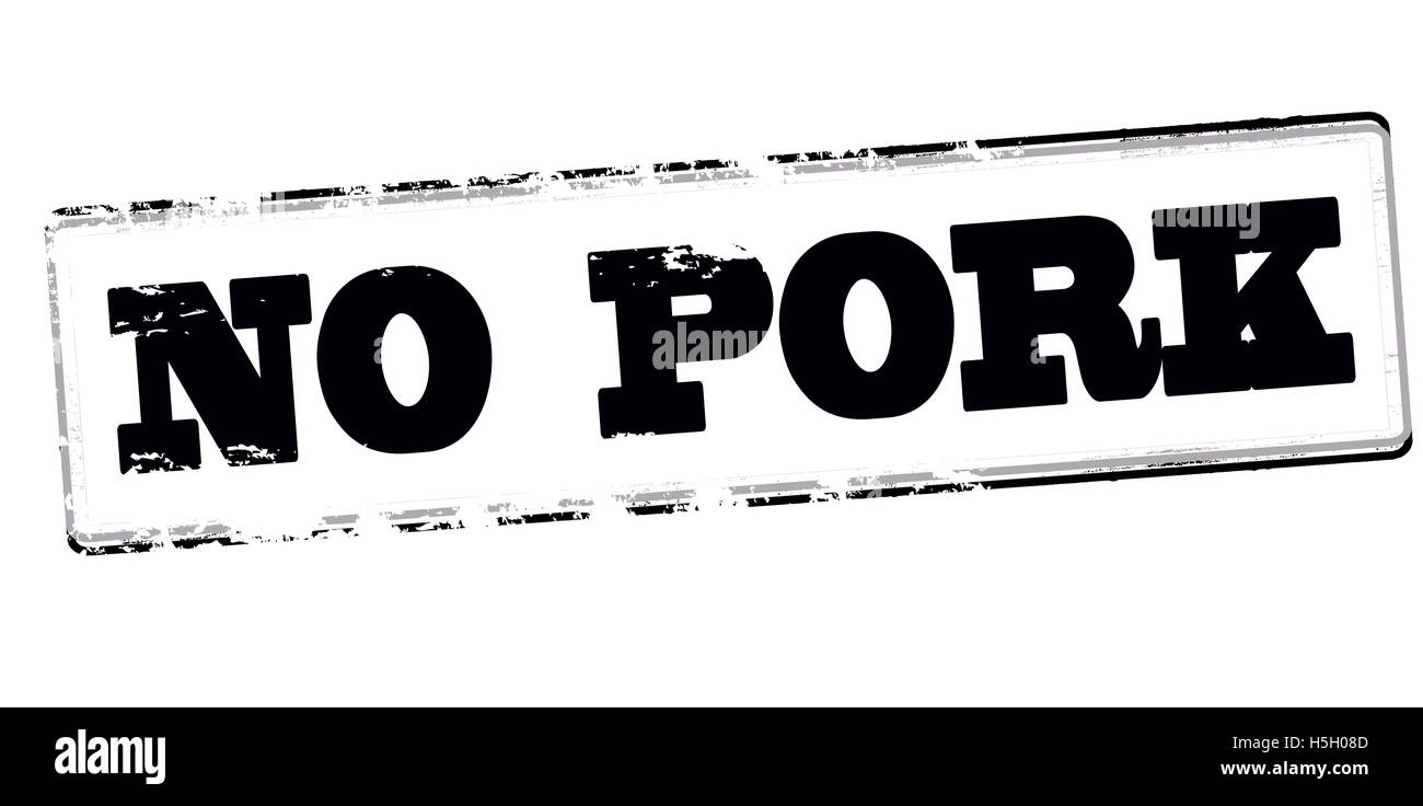 No pork sign hi-res stock photography and images - Alamy