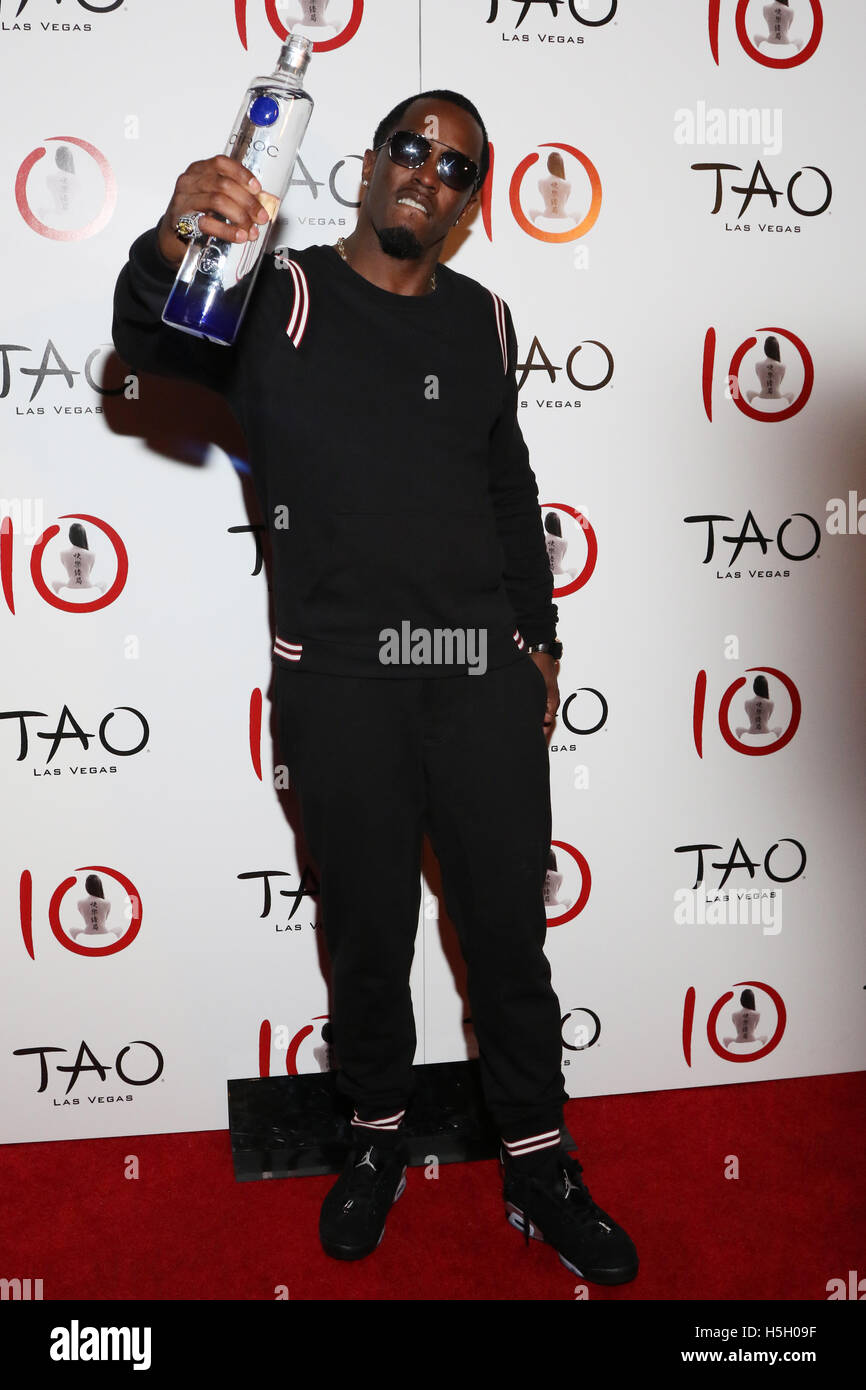 Sean "Diddy" Combs aka Puff Daddy attends the Tao Nightclub Anniversary ...