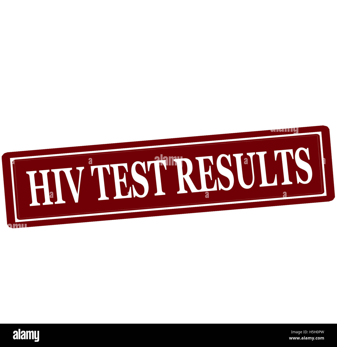 Rubber stamp with text HIV test results inside, vector illustration ...