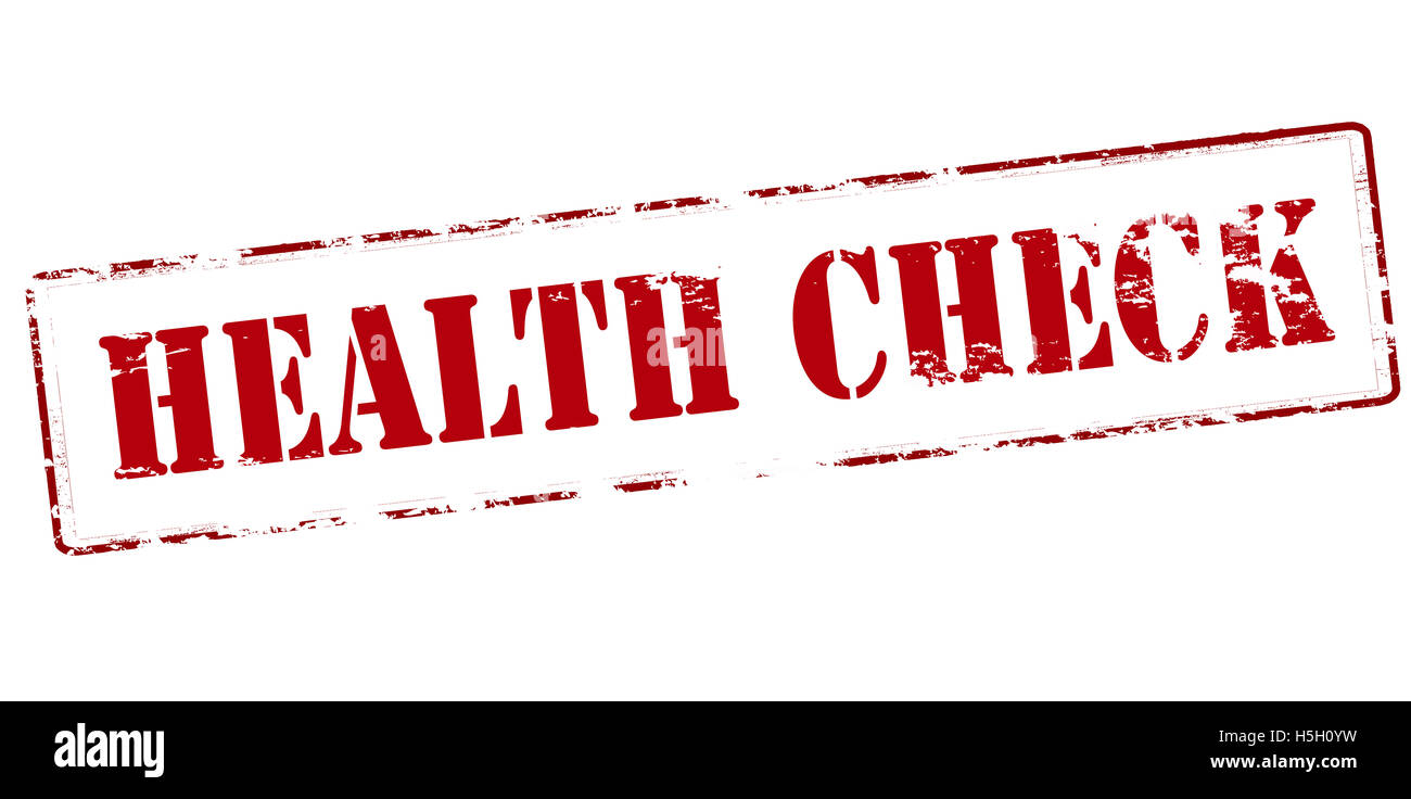 Rubber stamp with text health check inside, vector illustration Stock ...