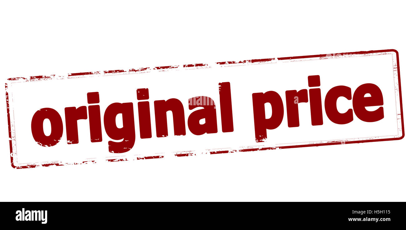 Rubber stamp with text original price inside, vector illustration Stock ...