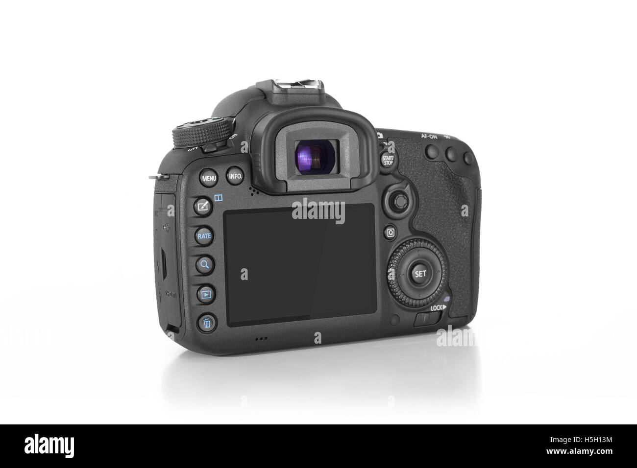 Isolated DSLR professional photo camera body Stock Photo - Alamy