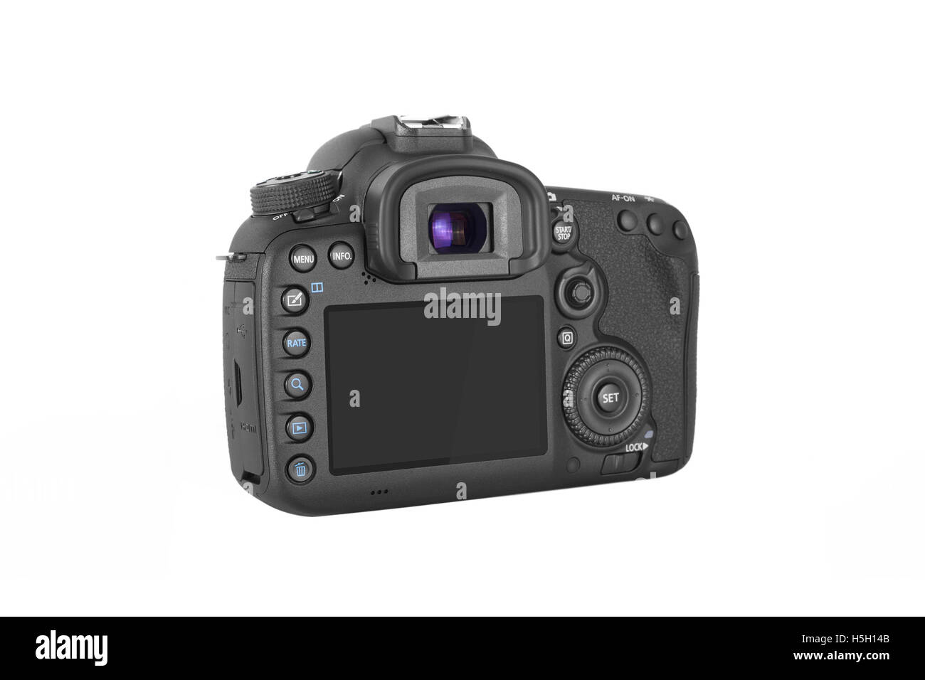 Isolated DSLR professional photo camera body Stock Photo - Alamy