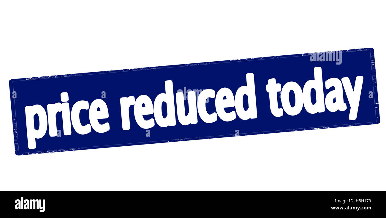 Rubber stamp with text price reduce today inside, vector illustration ...