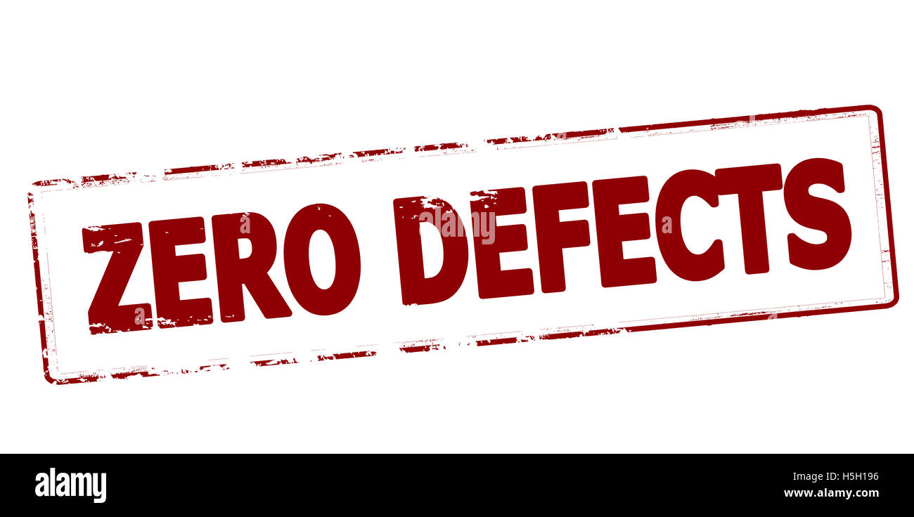 Rubber stamp with text zero defects inside, vector illustration Stock ...