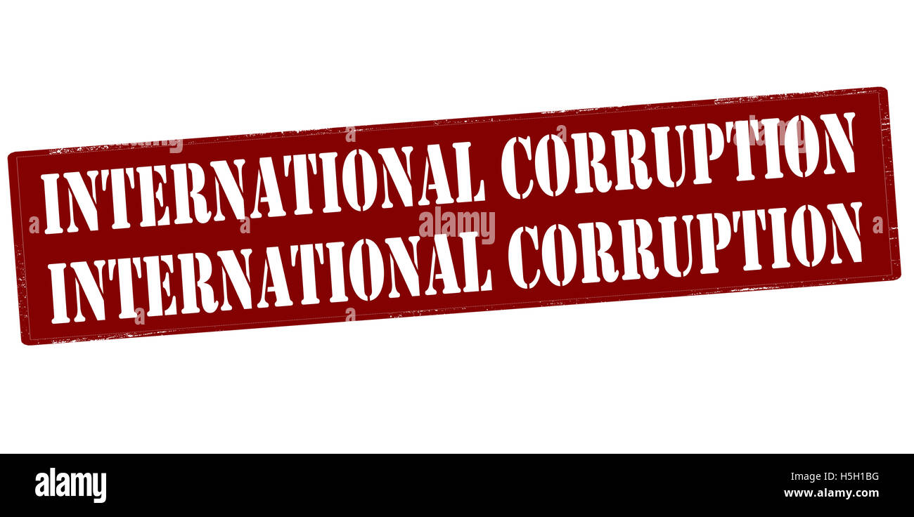 Corruption rubber stamp hi-res stock photography and images - Alamy