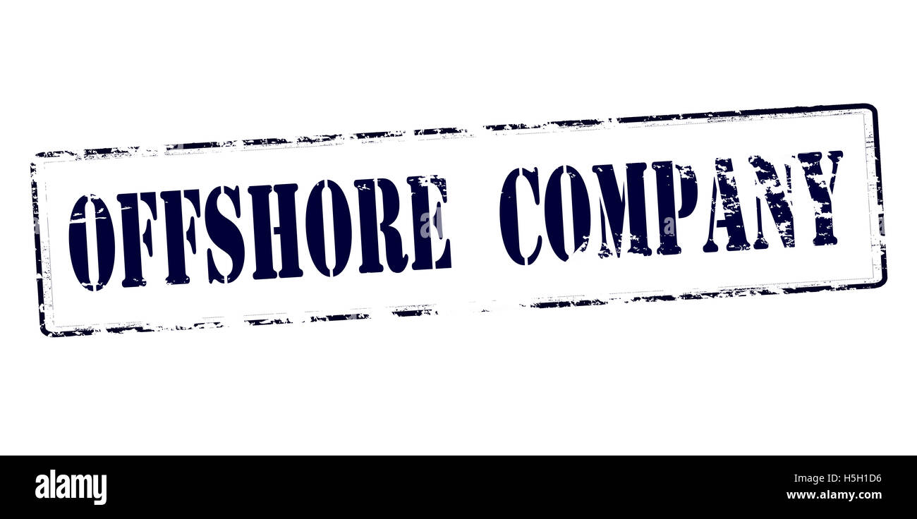 Rubber stamp with text offshore company inside, vector illustration ...