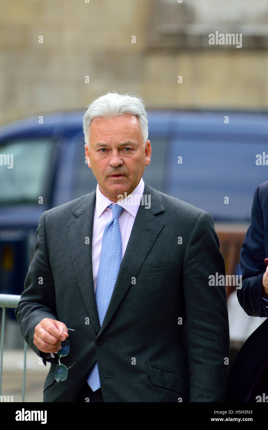 Sir Alan Duncan MP (Conservative: Rutland and Melton) on College Green ...
