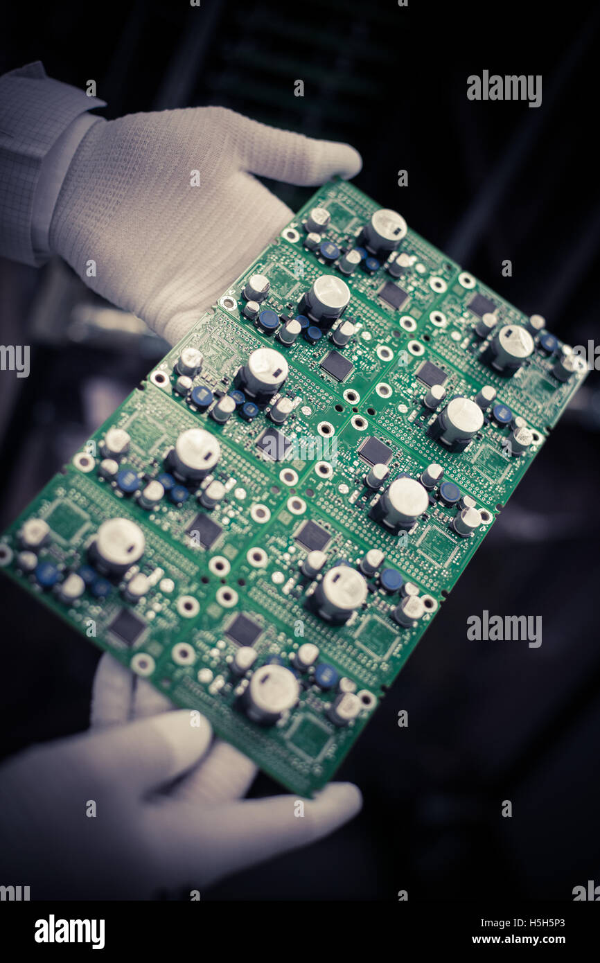 Color image of an electronic circuit board Stock Photo - Alamy