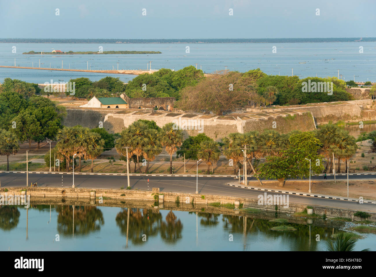 Jaffna Fort, built by the Portuguese in 1618, Jaffna, Sri Lanka Stock ...