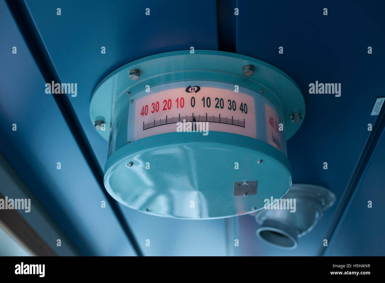 Ship's rudder angle display unit Stock Photo - Alamy