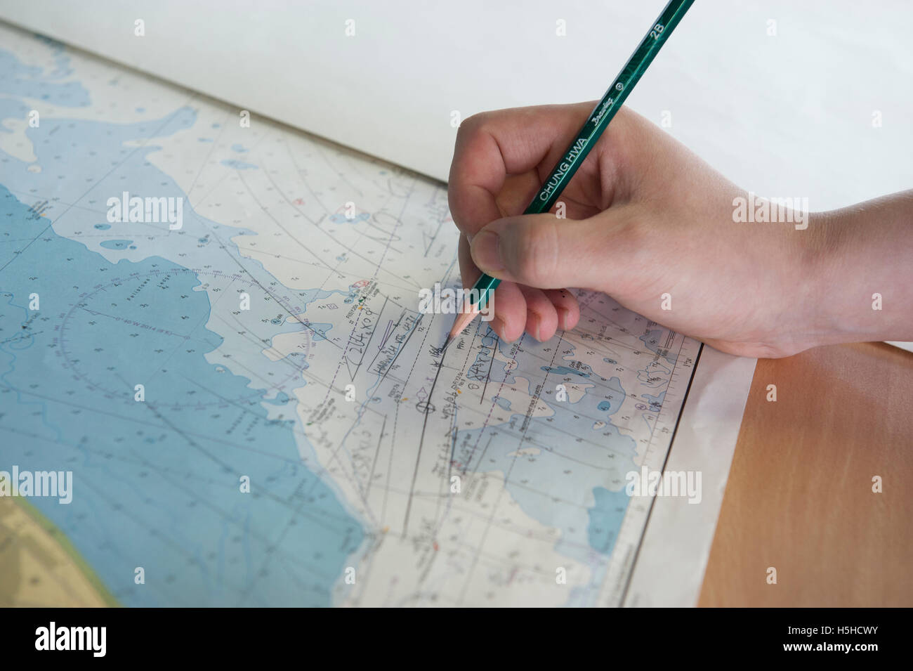 Plotting the route hi-res stock photography and images - Alamy