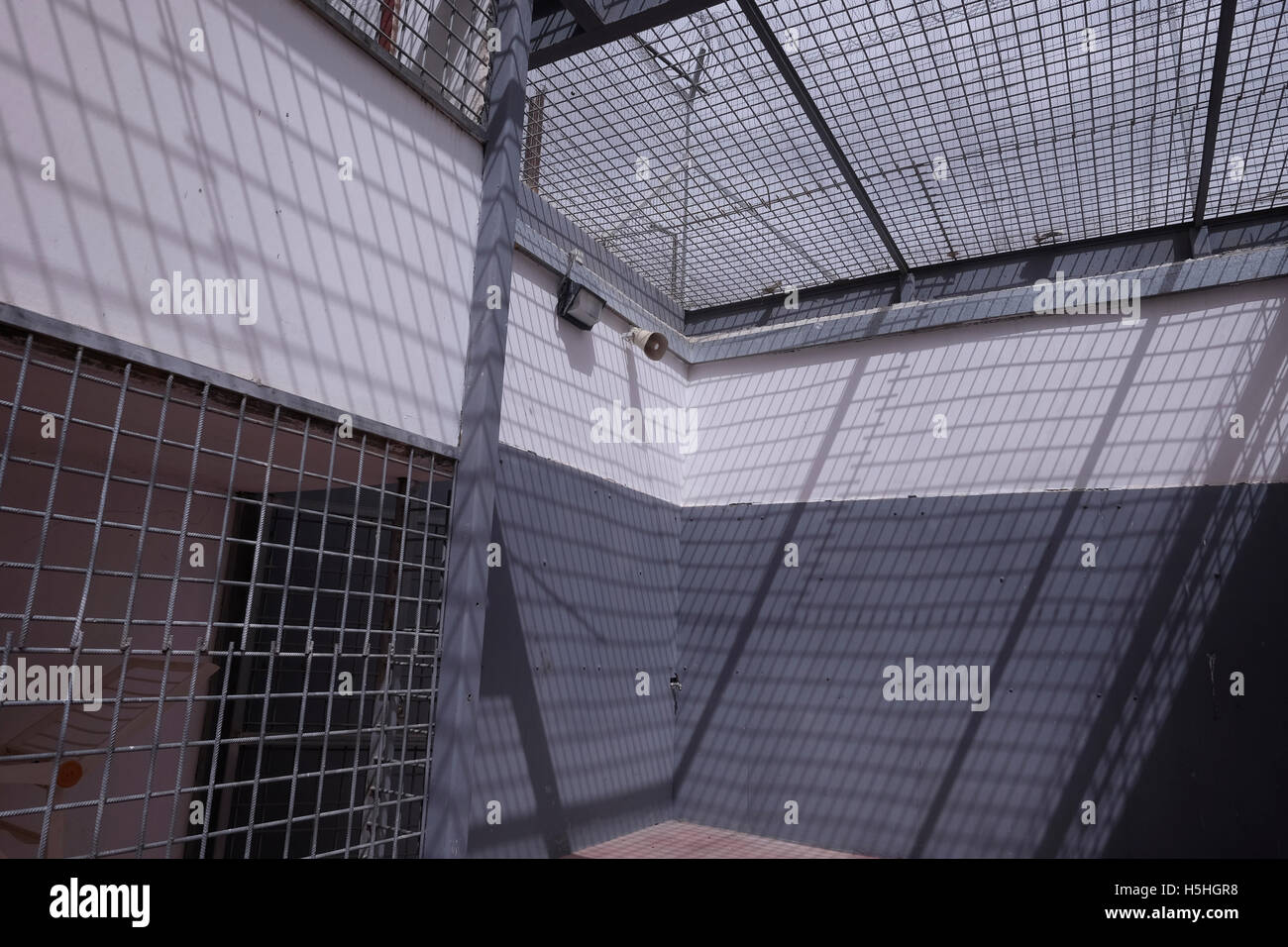A courtyard of a prison Stock Photo - Alamy