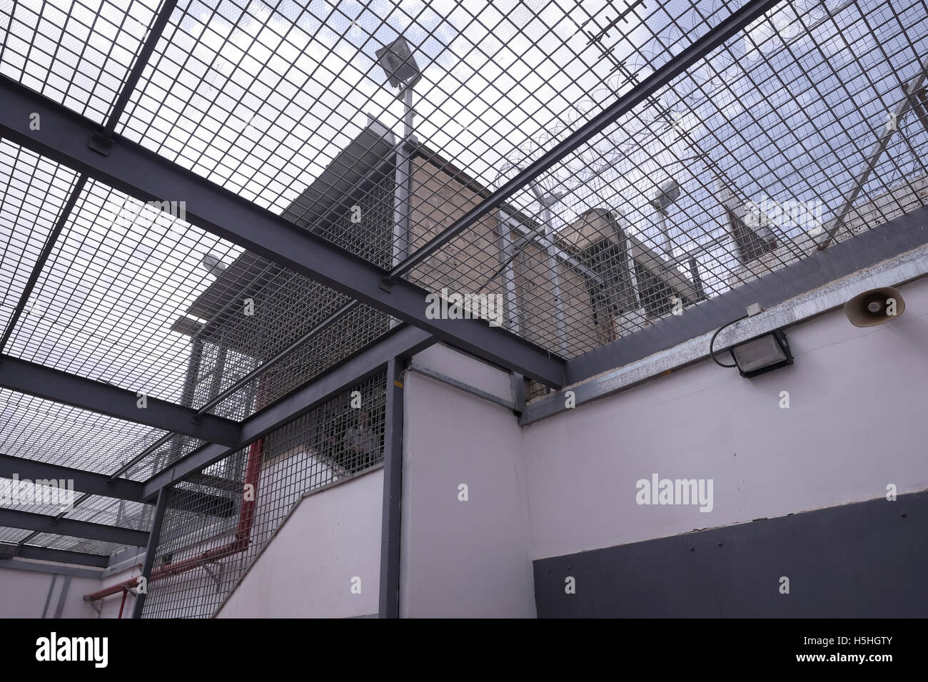 A courtyard of a prison Stock Photo - Alamy