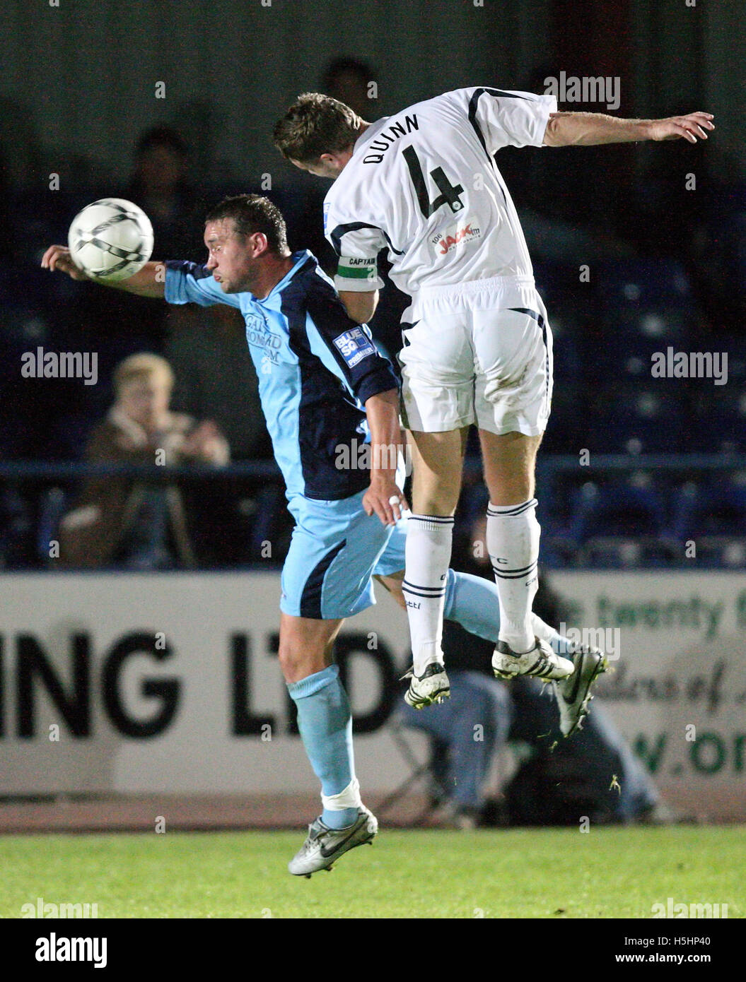 Barry Quinn of Oxford gets above Danny Kedwell of Grays - Grays ...