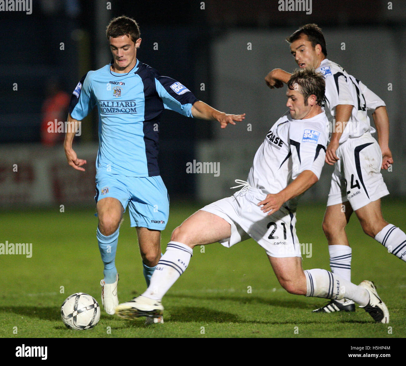 James Lawson of Grays is tackled by Matt Day of Oxford - Grays Athletic ...