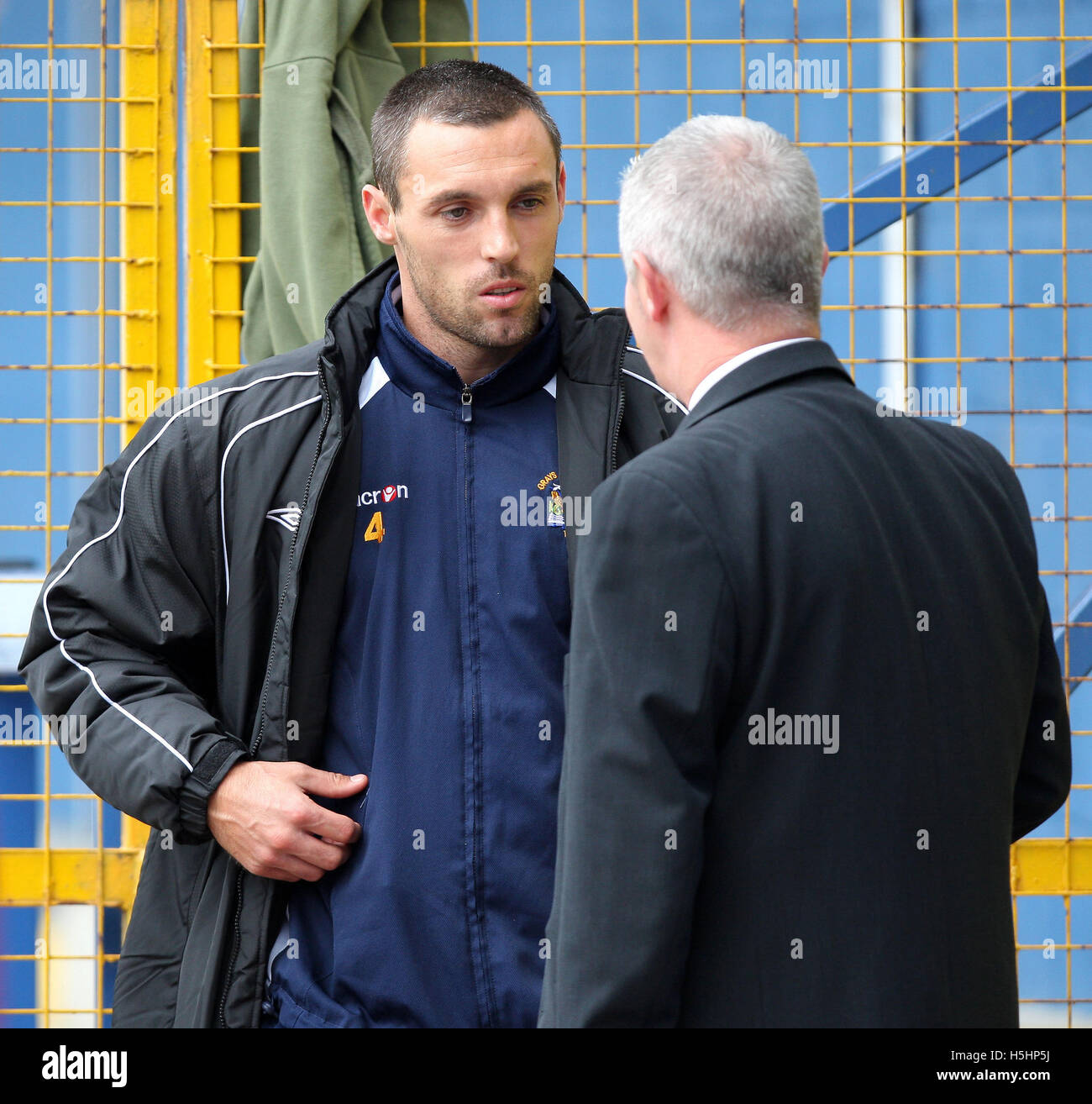 Jamie Stuart of Grays pictured on the sidelines a week after being sent ...