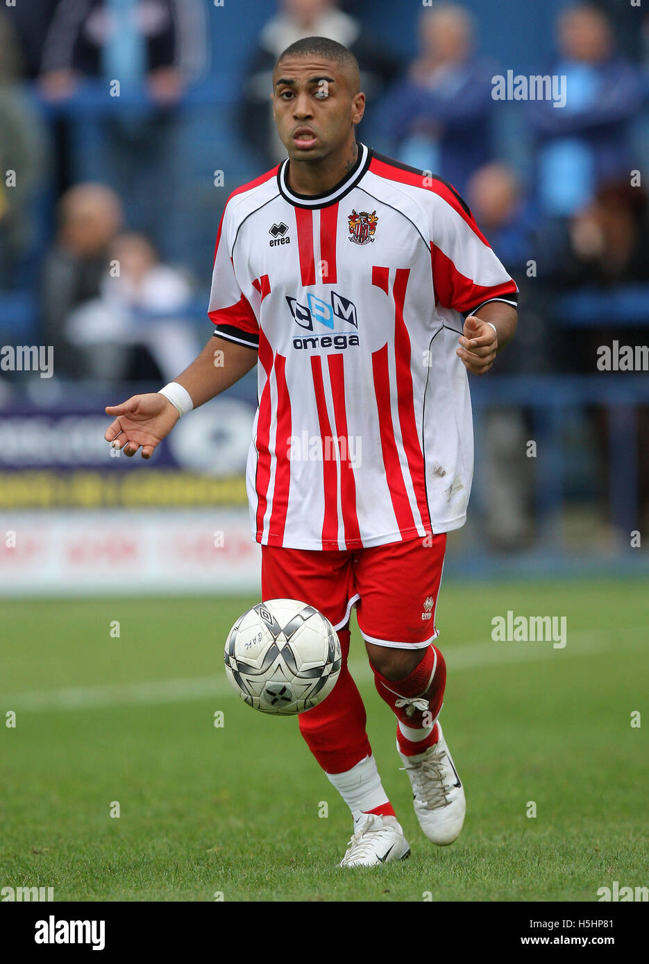 Craig Dobson of Stevenage - Grays Athletic vs Stevenage Borough - Blue ...