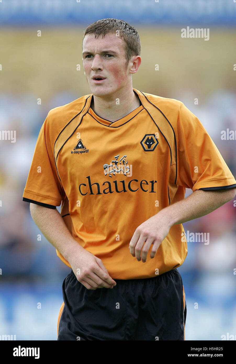 Neill Collins of Wolves - Grays Athletic vs Wolverhampton Wanderers ...