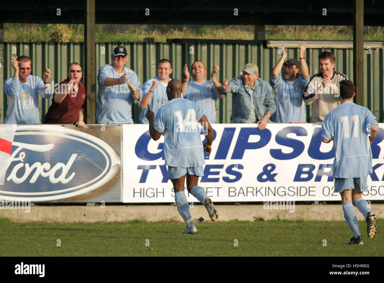 Grays Athletic Football Club Fans - 19/03/05 Stock Photo - Alamy