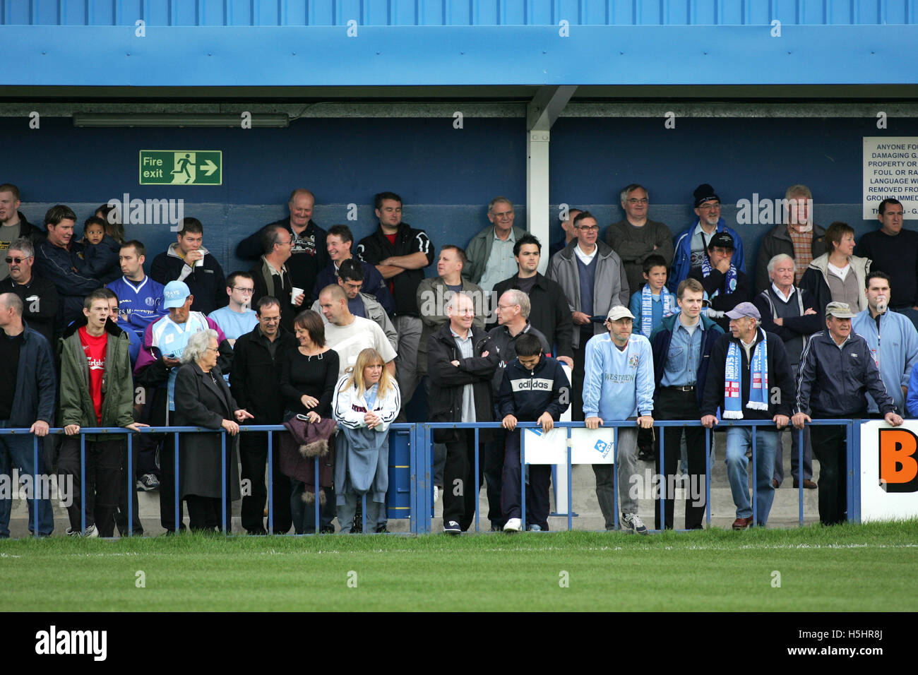 Grays Athletic Football Club Fans - 22/10/05 Stock Photo - Alamy