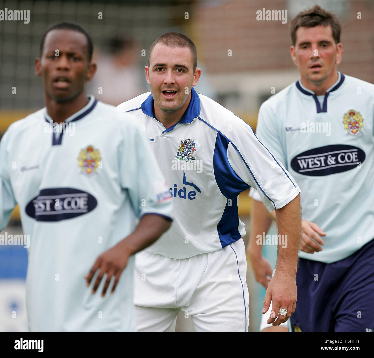 Tim Cole of Thurrock (centre) - Thurrock vs Dagenham & Redbridge ...