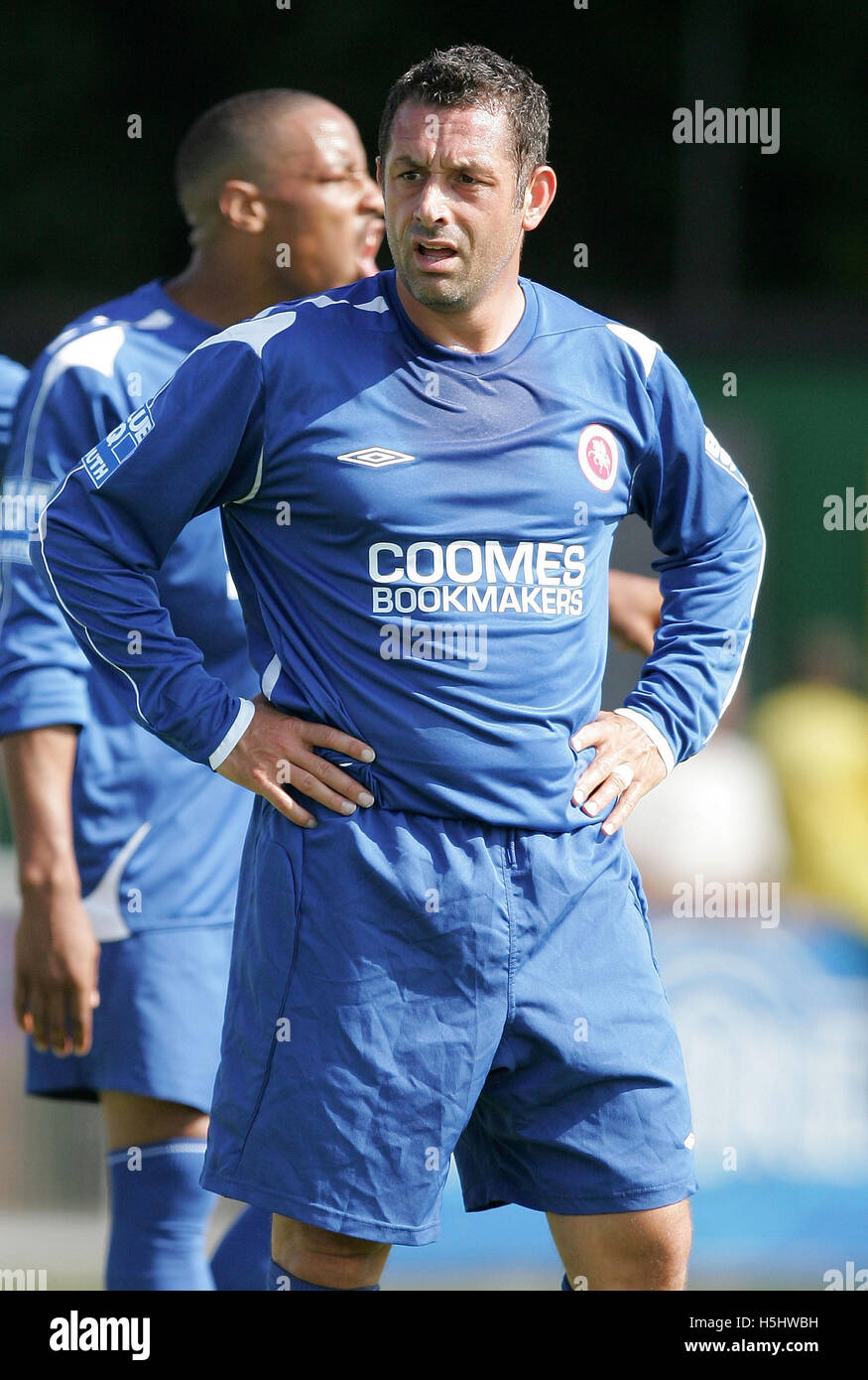 Welling player-manager Neil Smith - Thurrock vs Welling United - Blue ...