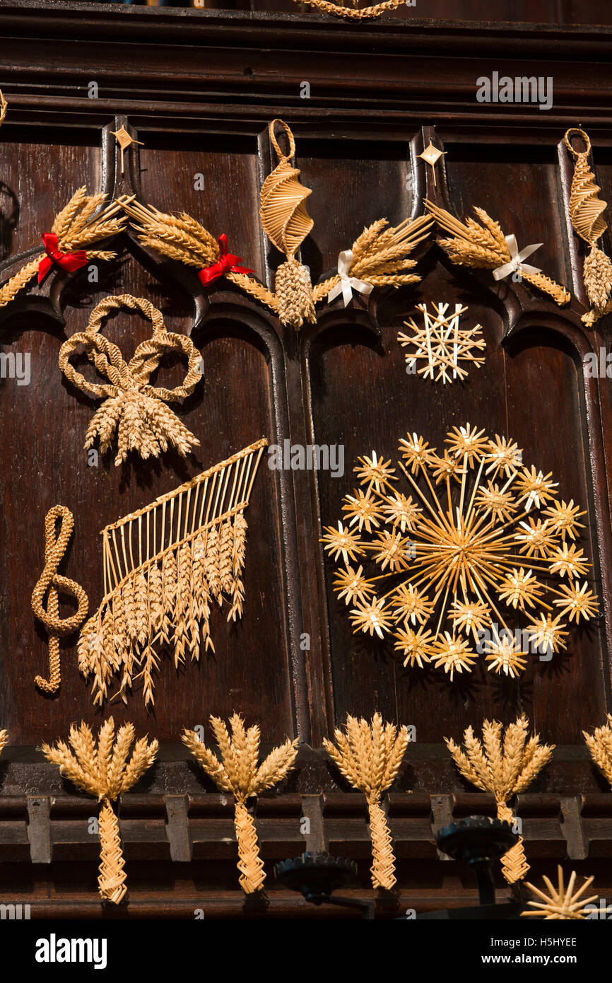 UK, England, Cheshire, Siddington, All Saints Church, Harvest Festival ...