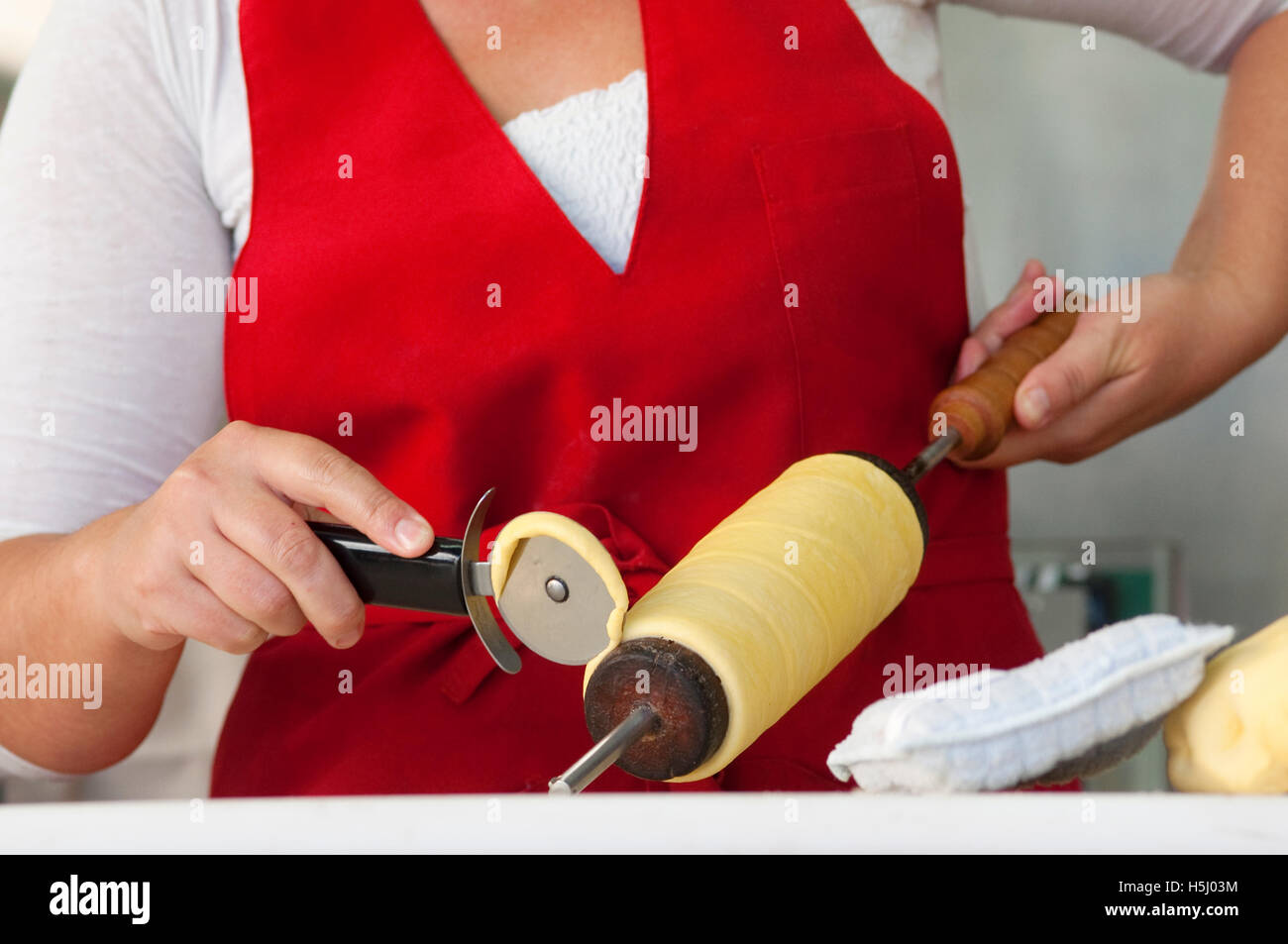 Hungarian Kurtos Kalacs Stock Photo - Alamy