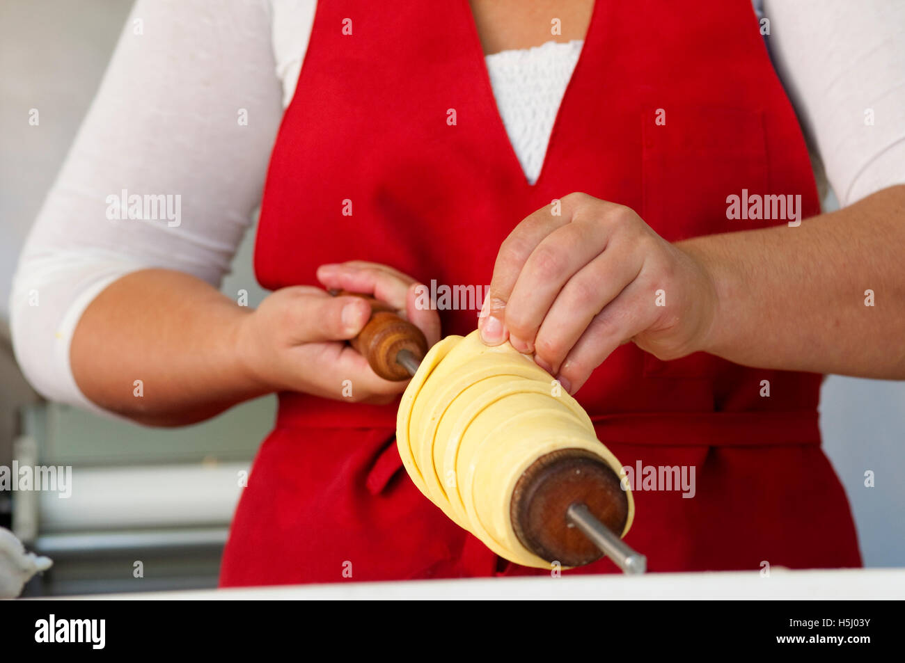 Hungarian Kurtos Kalacs Stock Photo - Alamy