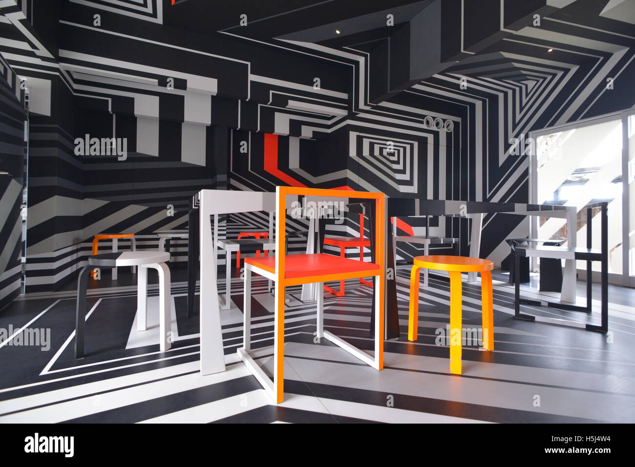 Cafe IL Vento Japan Stock Photo - Alamy