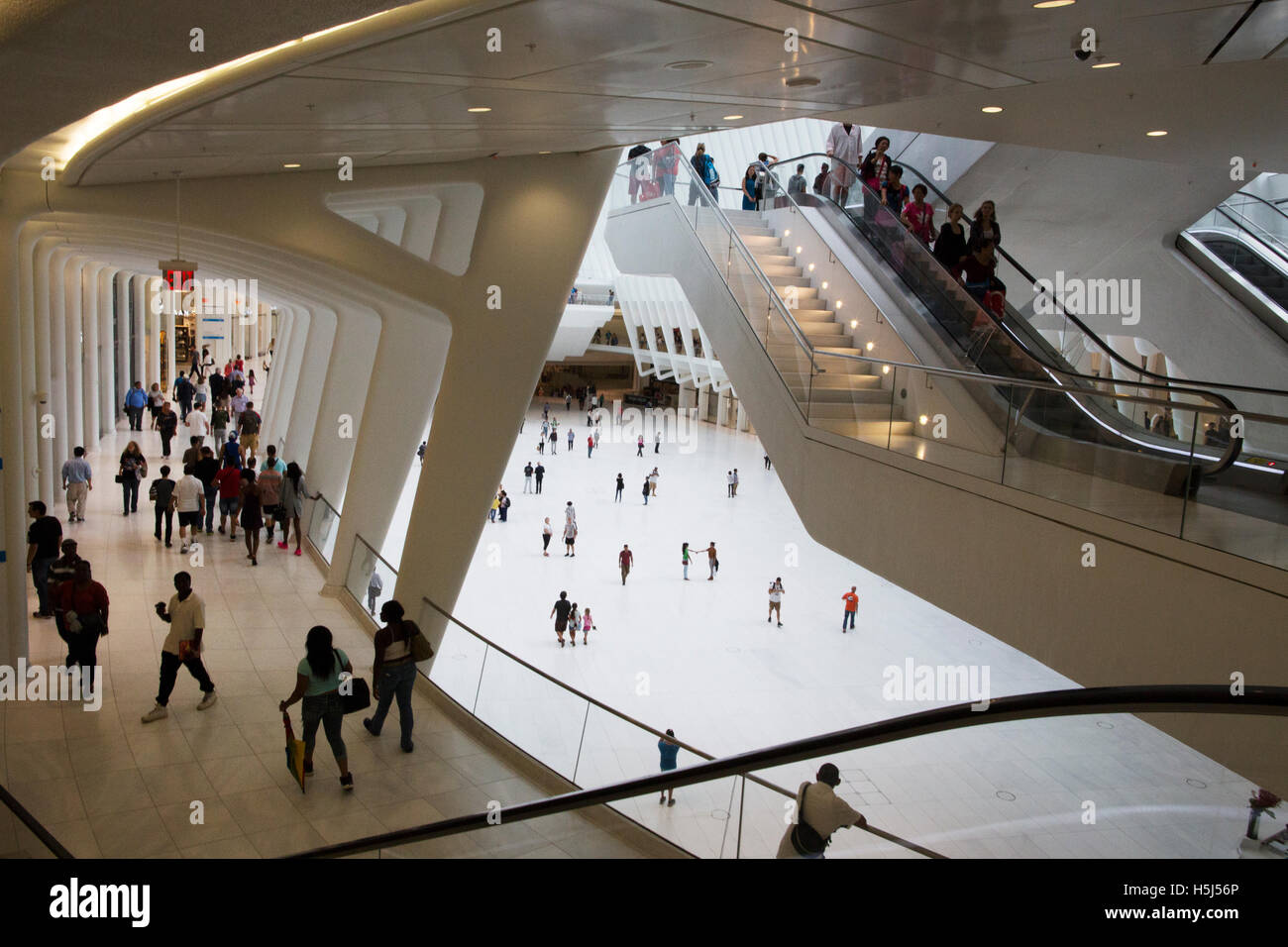 Oculus, the transportation hub by architect Santiago Calatrava, at the ...