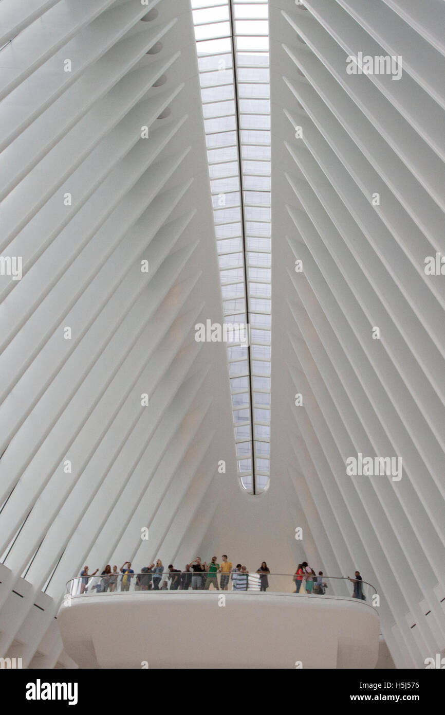 Oculus, the transportation hub by architect Santiago Calatrava, at the ...