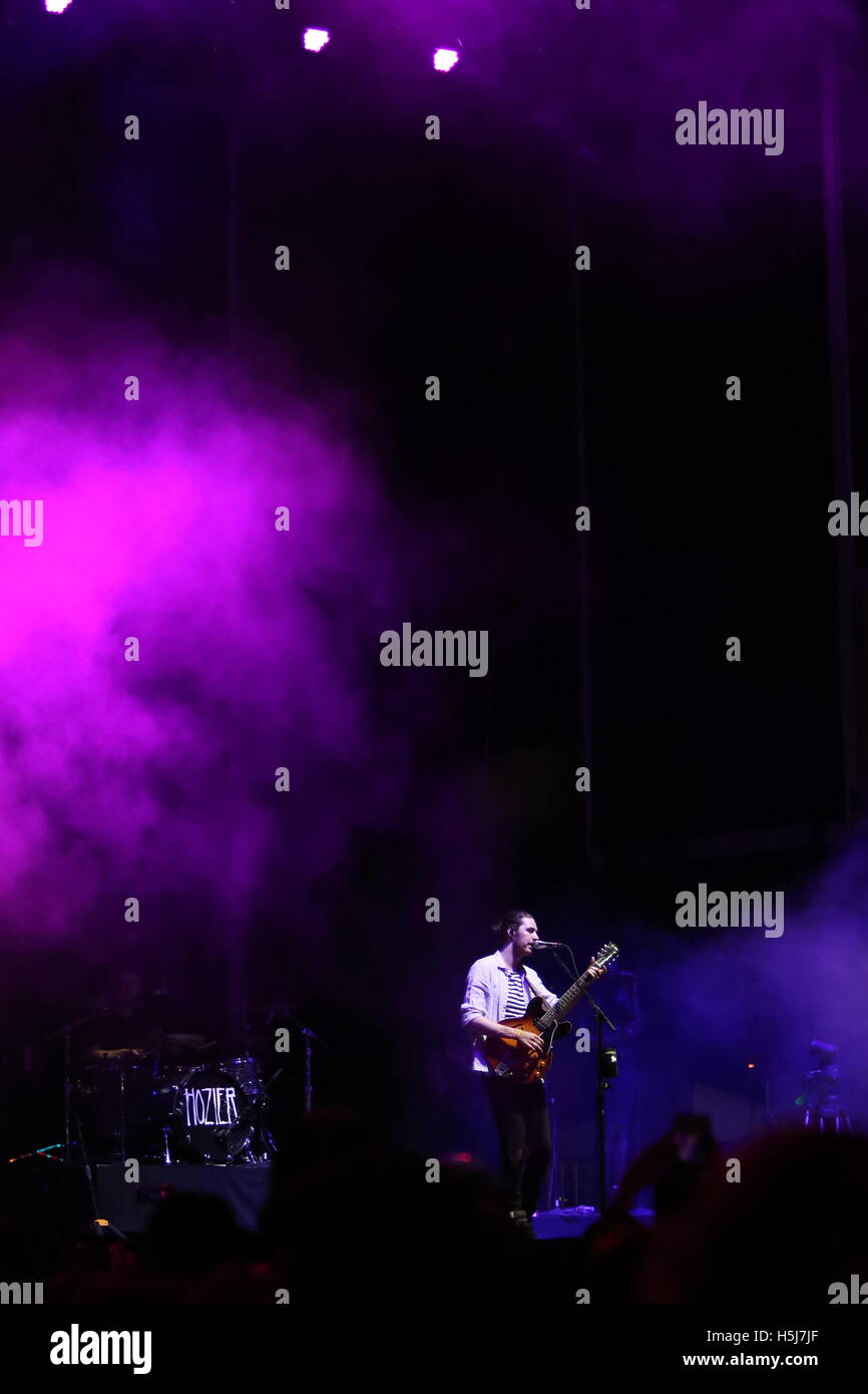 HOZIER performing live on stage at Life is Beautiful Music Festival Day ...