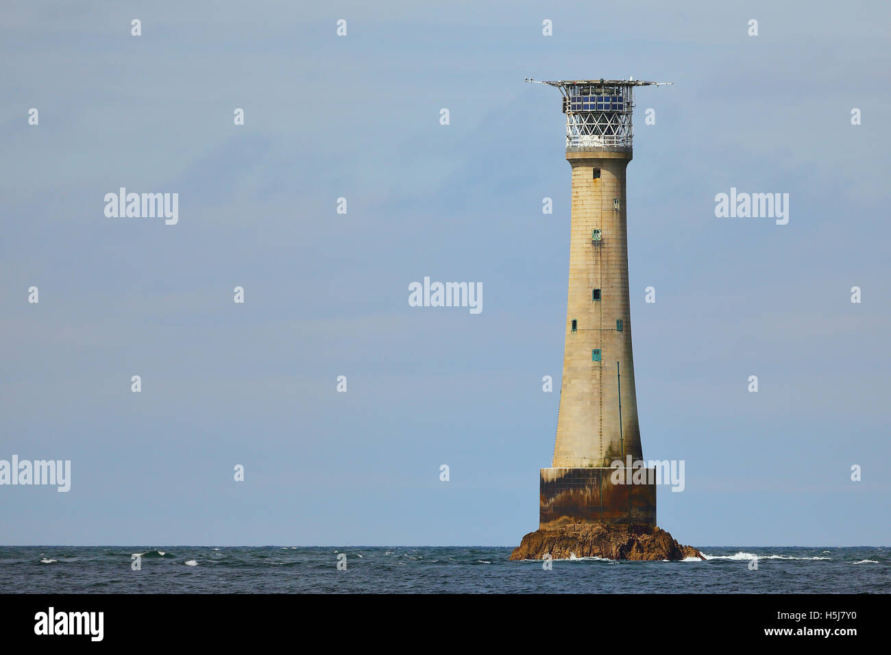 Bishop rock lighthouse isles of scilly hi-res stock photography and ...