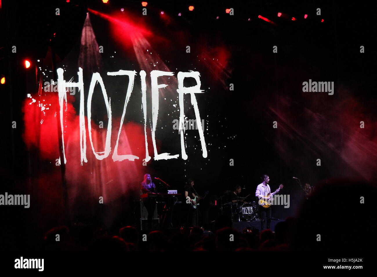 HOZIER performing live on stage at Life is Beautiful Music Festival Day ...