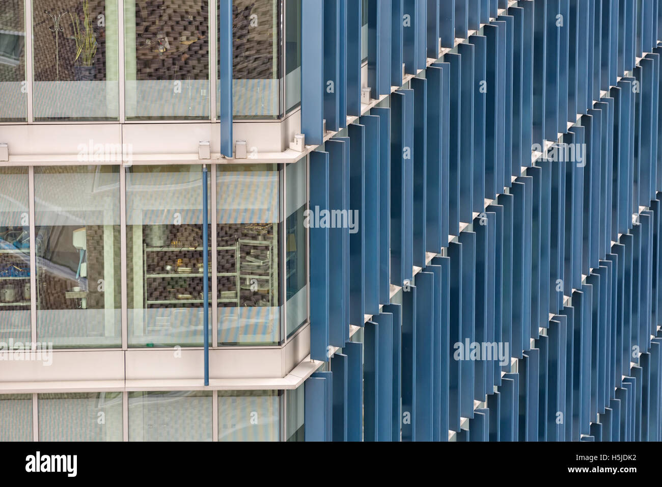 London, UK - July 2016: Exterior of Blue Fin building next to Tate ...