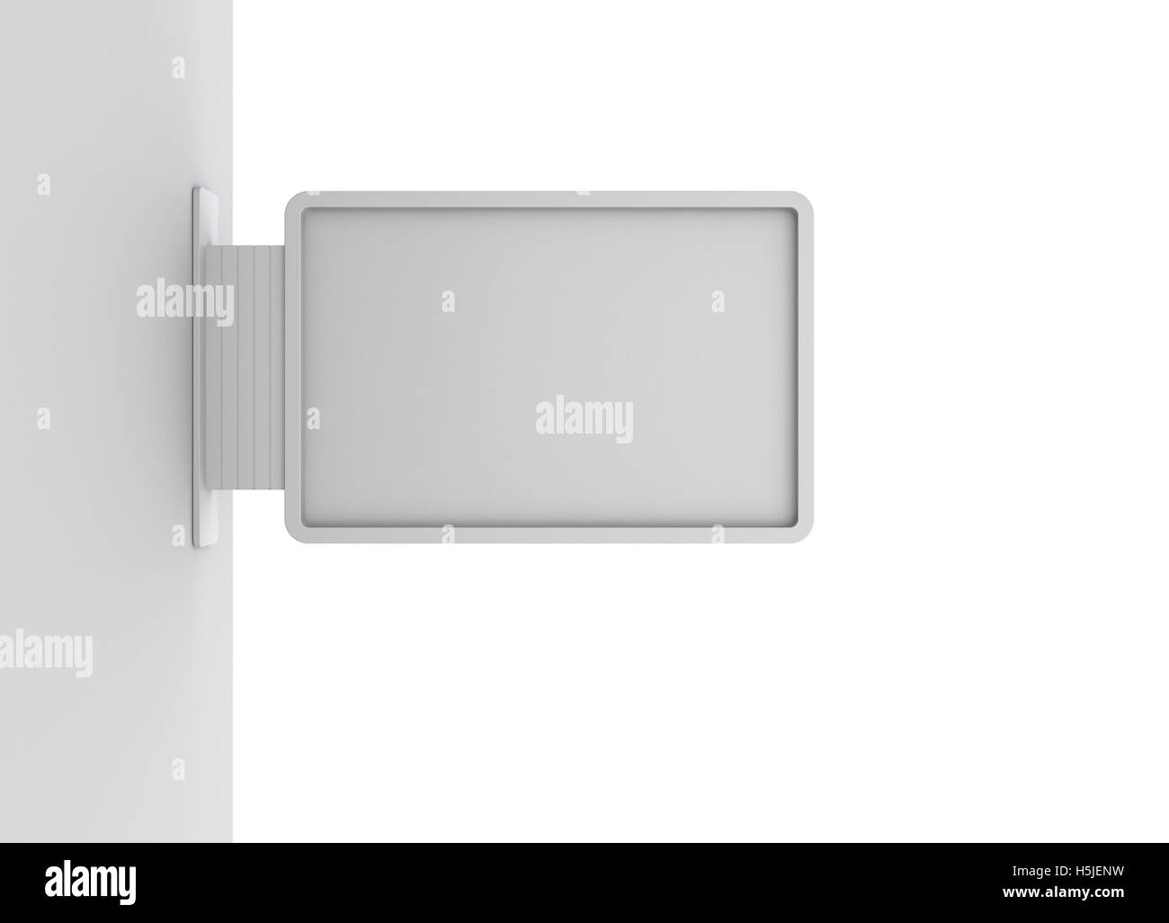 Signboard on wall. Isolated Stock Photo - Alamy