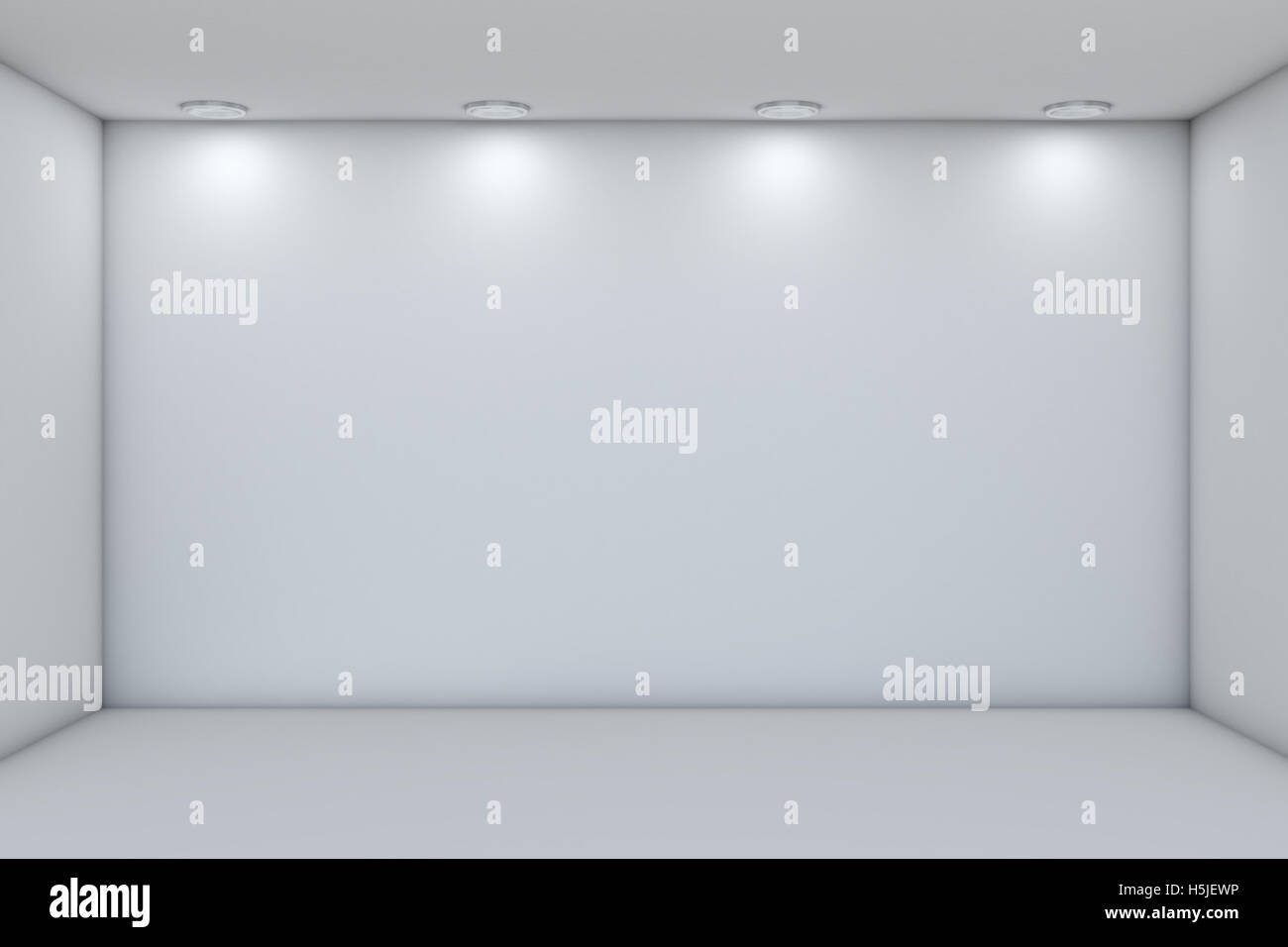 Empty storefront with lights Stock Photo - Alamy