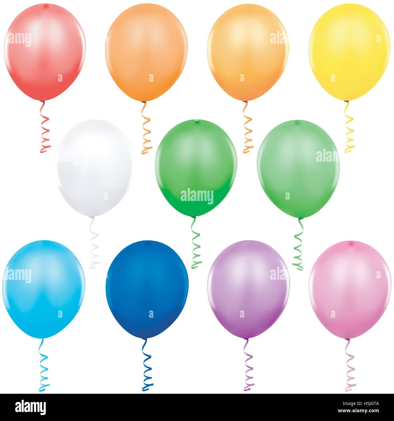 Multi colored balloons Stock Vector Images - Alamy